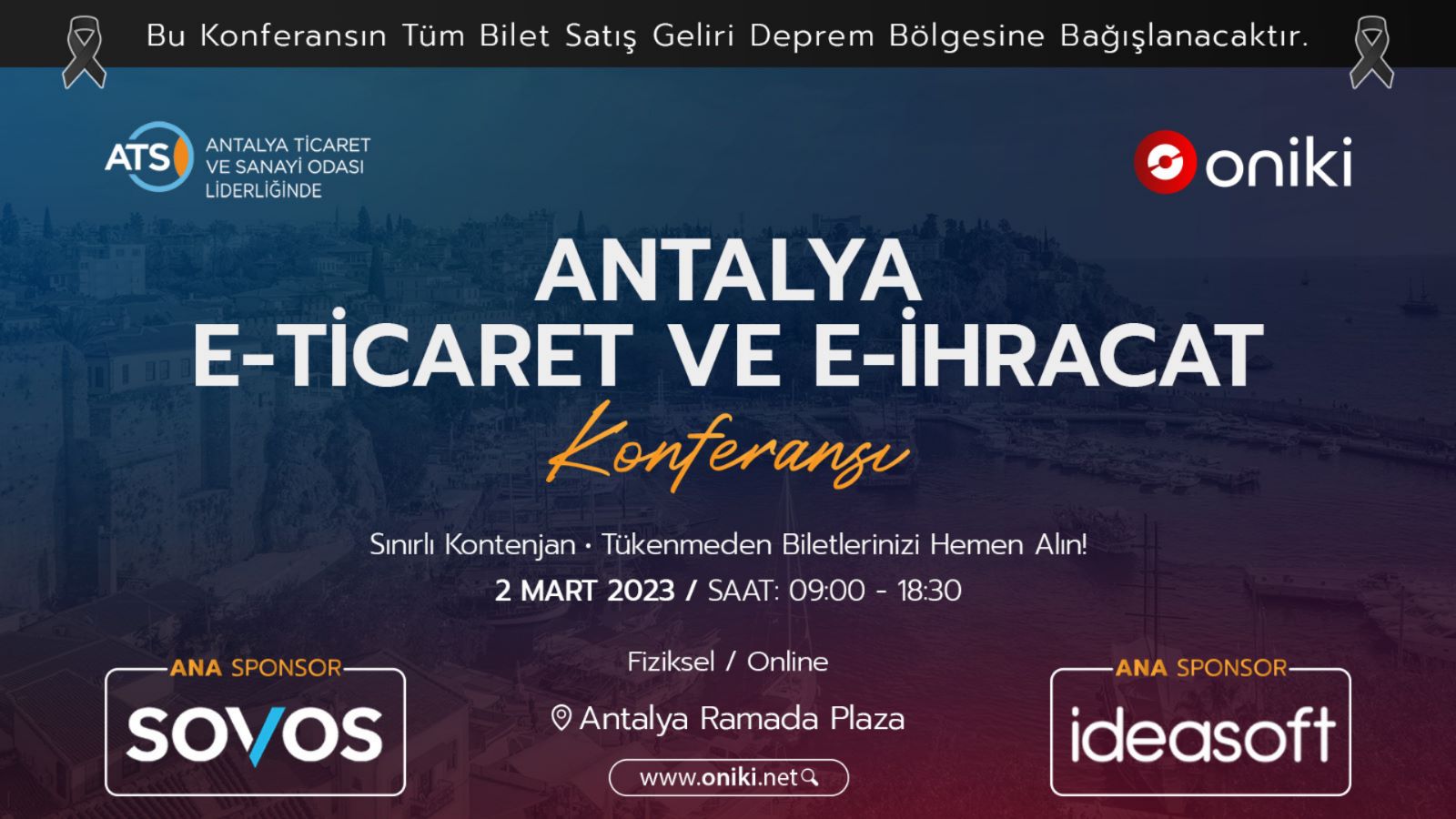 2 March 2023 Antalya E-Commerce and E-Export Conference - Oniki